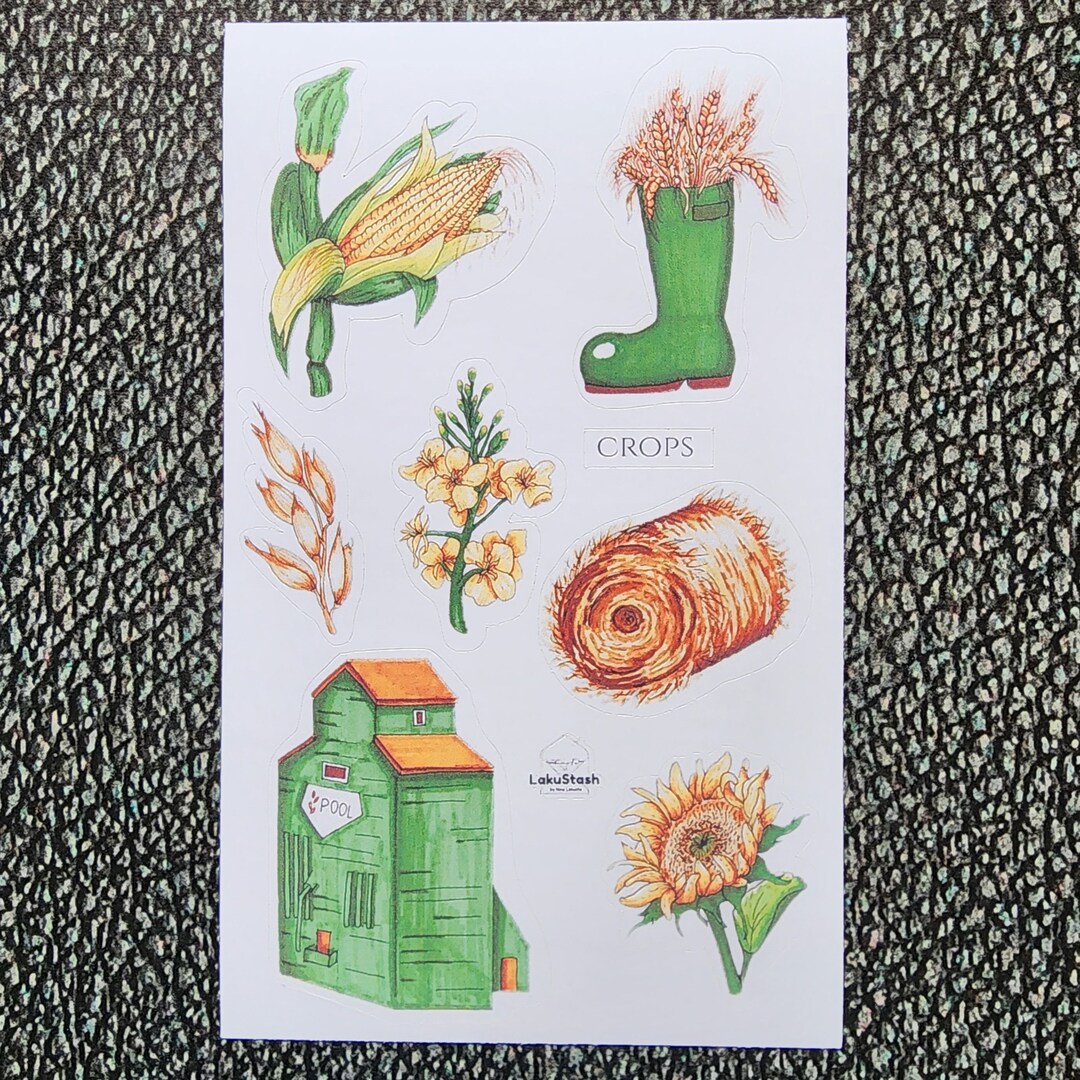 Sticker Sheet “crops" - Etsy