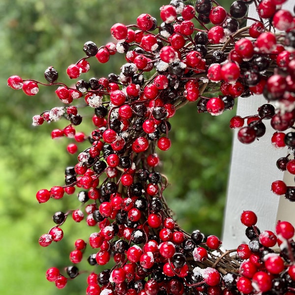 Red Berry Wreath - Etsy