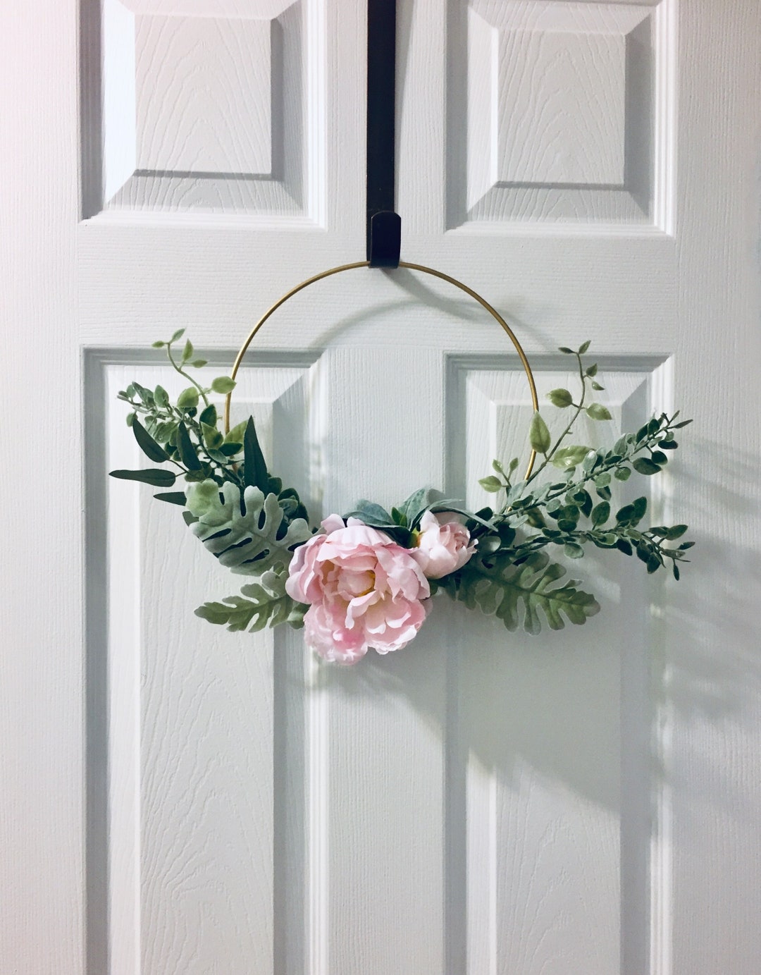 Boho Hoop Wreath/hoop Wreath/hoop Ring Wreath/peony Hoop - Etsy