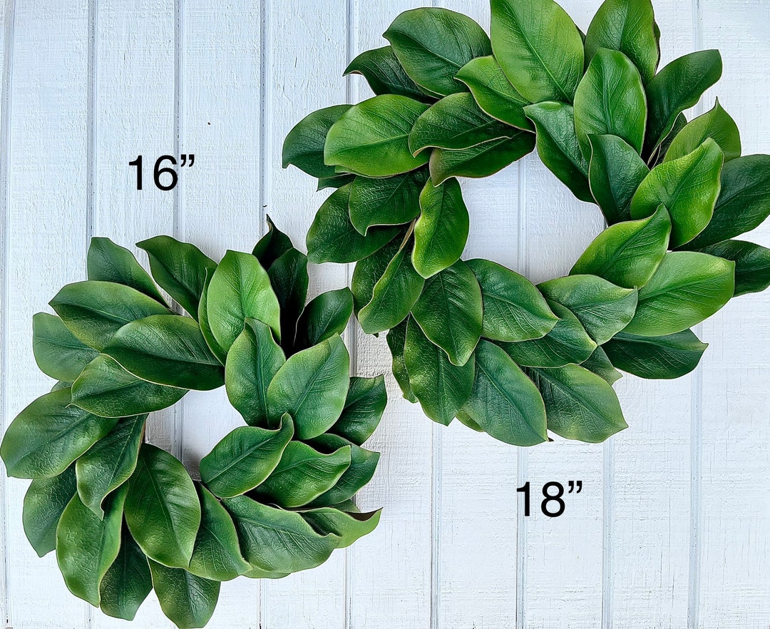 Magnolia Wreath, Farmhouse Wreath, Greenery Wreath, Farmhouse Decor ...