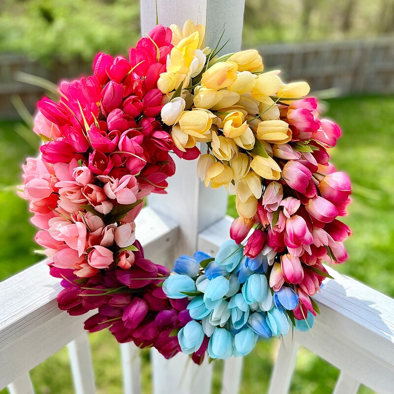 Tulip Wreath - Etsy