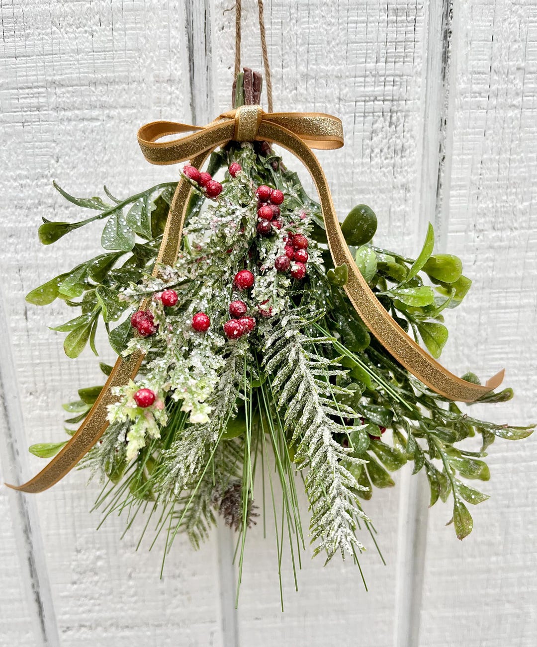 Hanging Christmas Mistletoe, Artificial Mistletoe, Stocking Stuffer ...