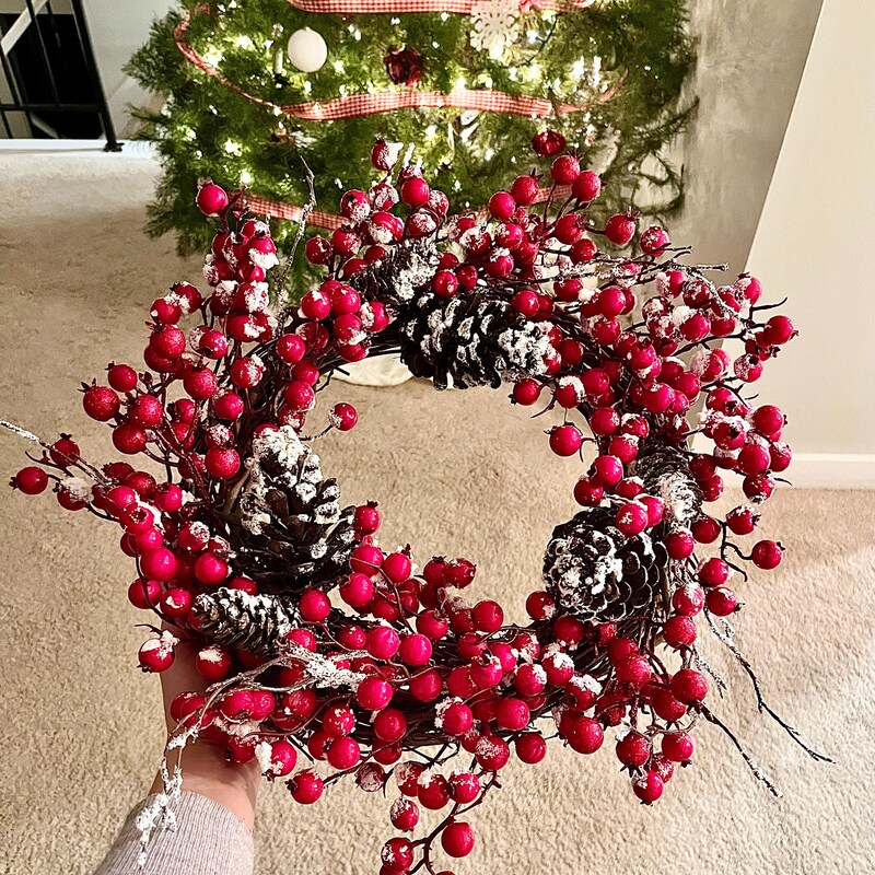 Red Berry Wreath - Etsy
