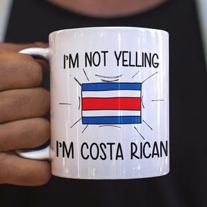 Gift for Costa Rican, Funny Costa Rican Coffee Mug, Costa Rica Gift ...