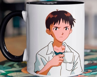 Shinji Holding a Mug - Etsy