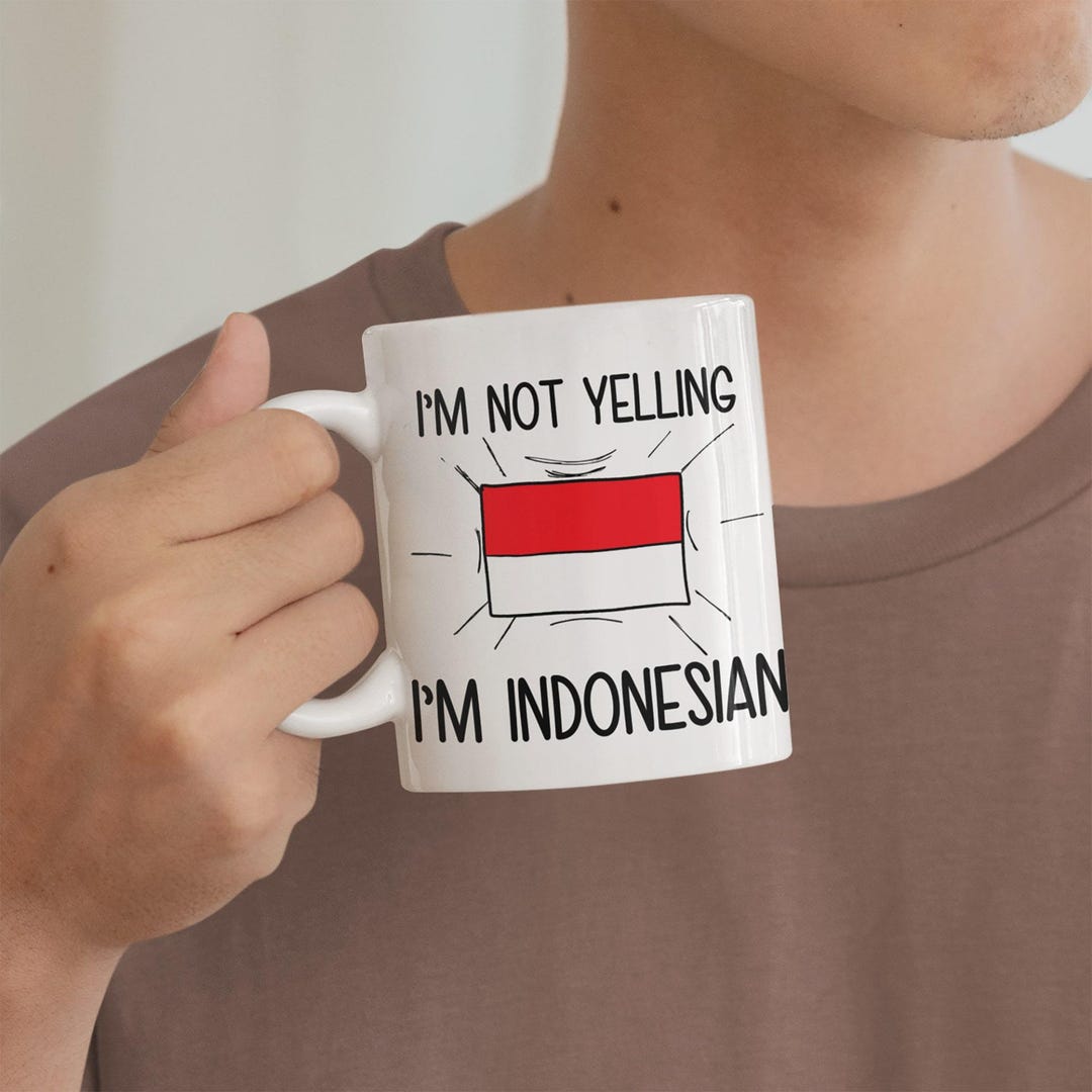 Indonesian Coffee Mug, Indonesian Flag Indonesia Souvenir - Etsy