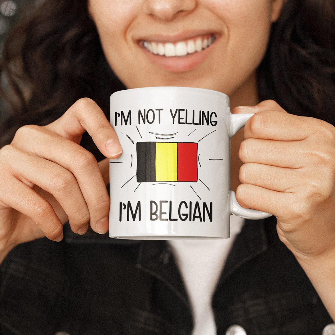 Belgian Coffee Mug, Belgian Flag Belgium Souvenir - Etsy