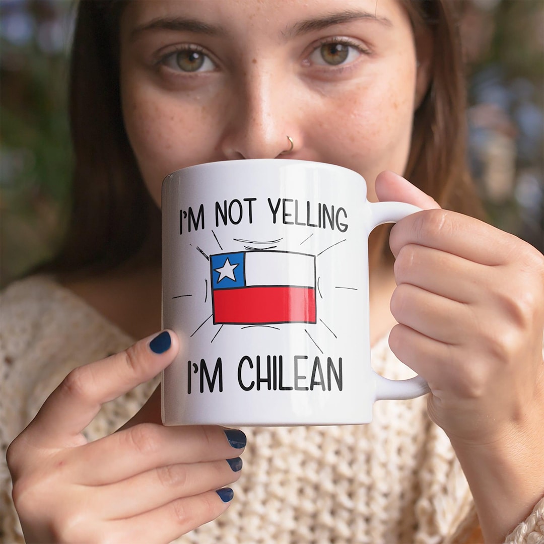 Chilean Coffee Mug, Chilean Flag Chile Souvenir - Etsy