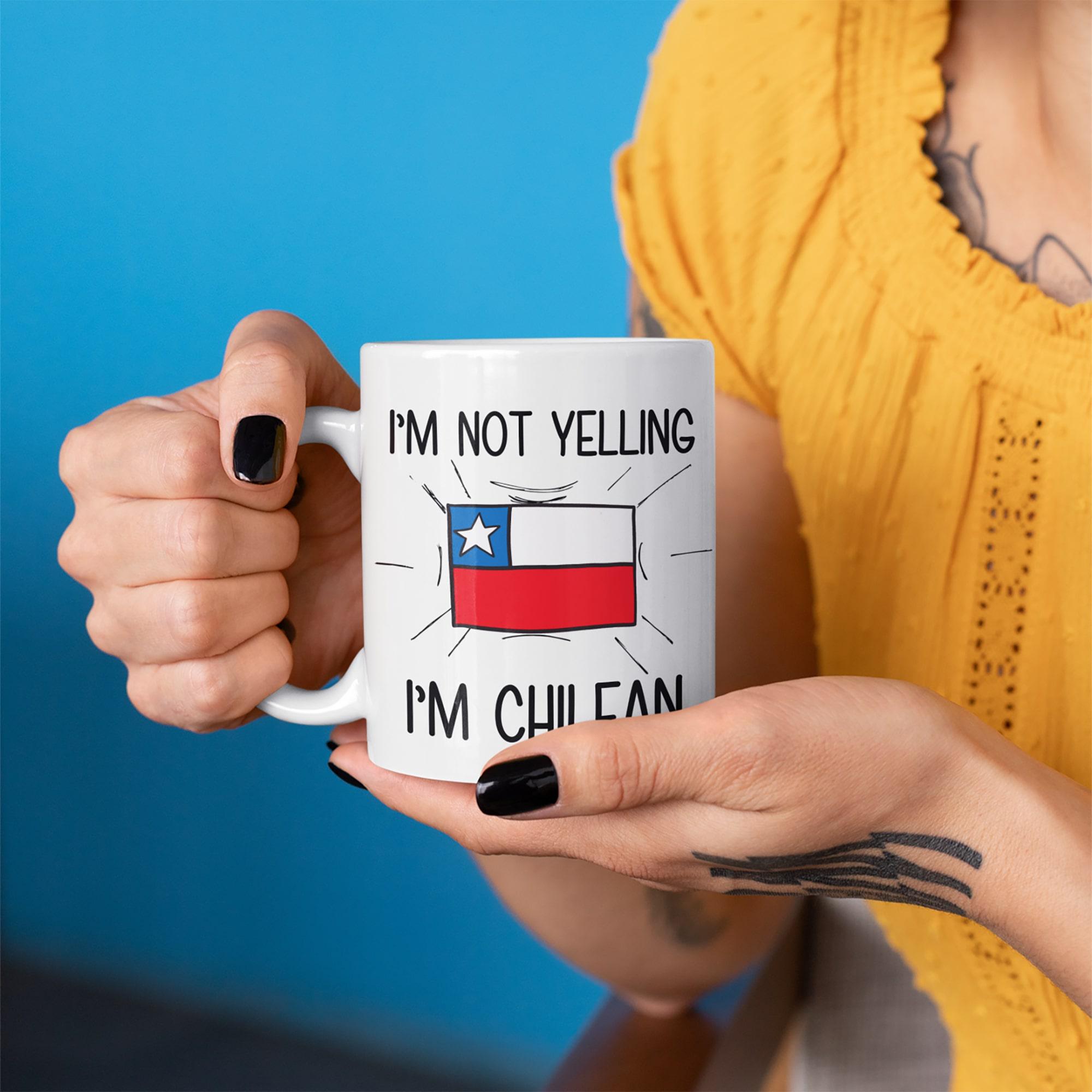 Chilean Coffee Mug, Chilean Flag Chile Souvenir - Etsy