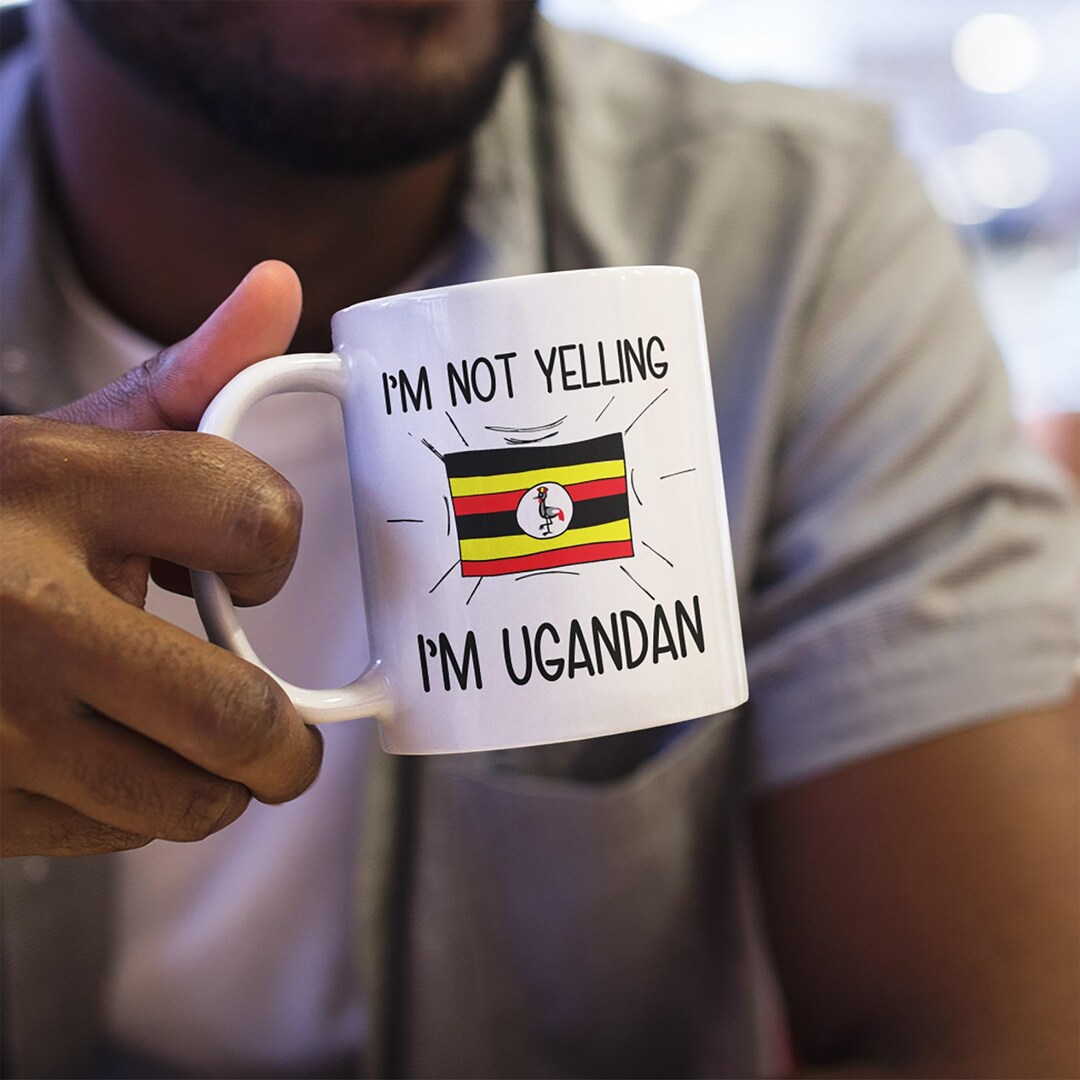 Gift for Ugandan, Funny Ugandan Coffee Mug, Uganda Gift, Ugandan Flag ...