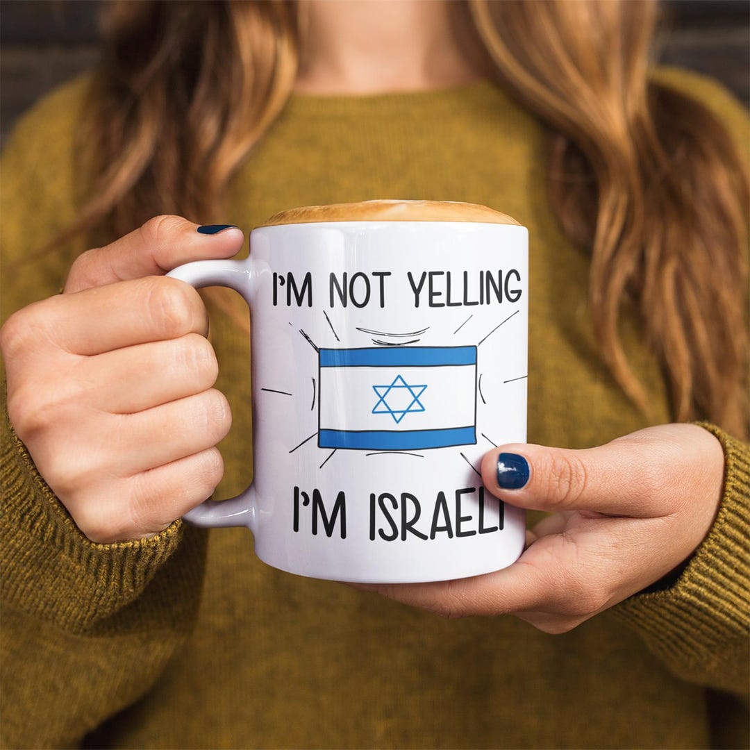 Gift for Israeli, Funny Israeli Coffee Mug, Israel Gift, Israeli Flag ...
