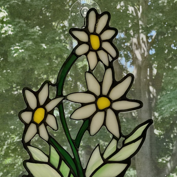 Stained Glass Daisy - Etsy