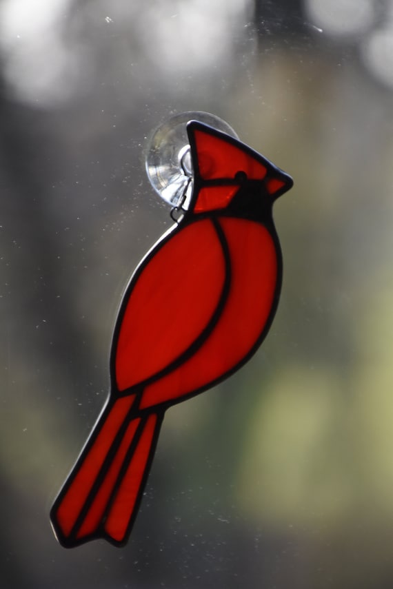 Cardinal Suncatcher - Etsy