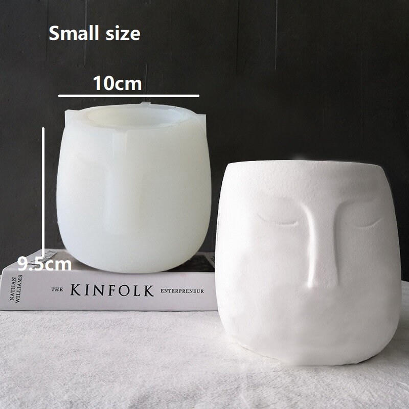 Portrait Human Face Concrete Flower Pot Mold Plaster Mold | Etsy