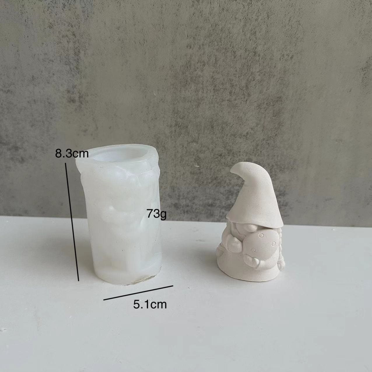 Faceless Dwarf Scented Candle Mold Christmas Dwarf Santa Claus - Etsy