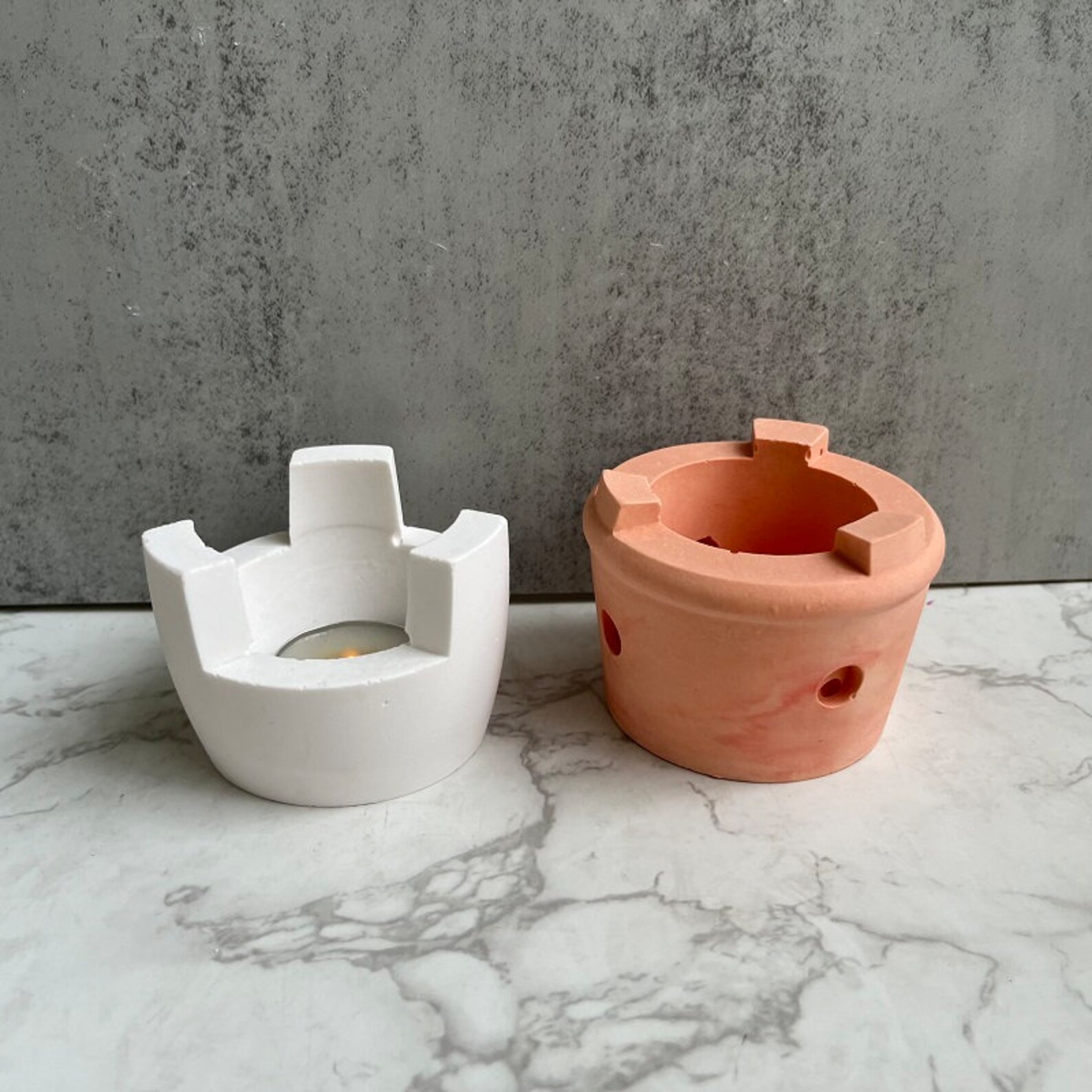 Stove Plaster Mold Candle Warmer Silicone Mold Creative Hand Mold - Etsy