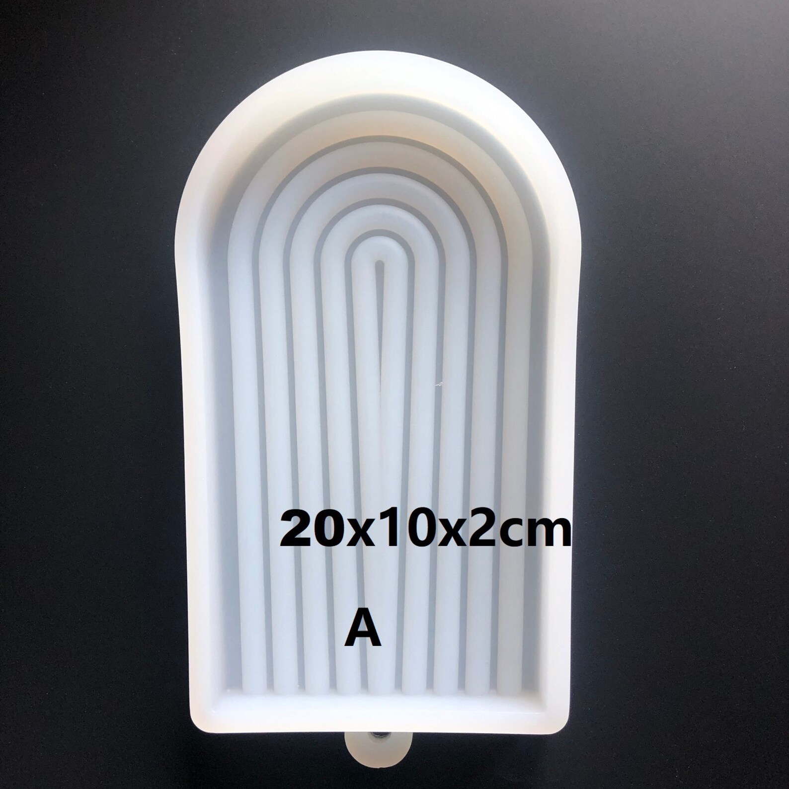 Large Concrete Arch Wave Tray Molds Plate Mat Mold Striped | Etsy