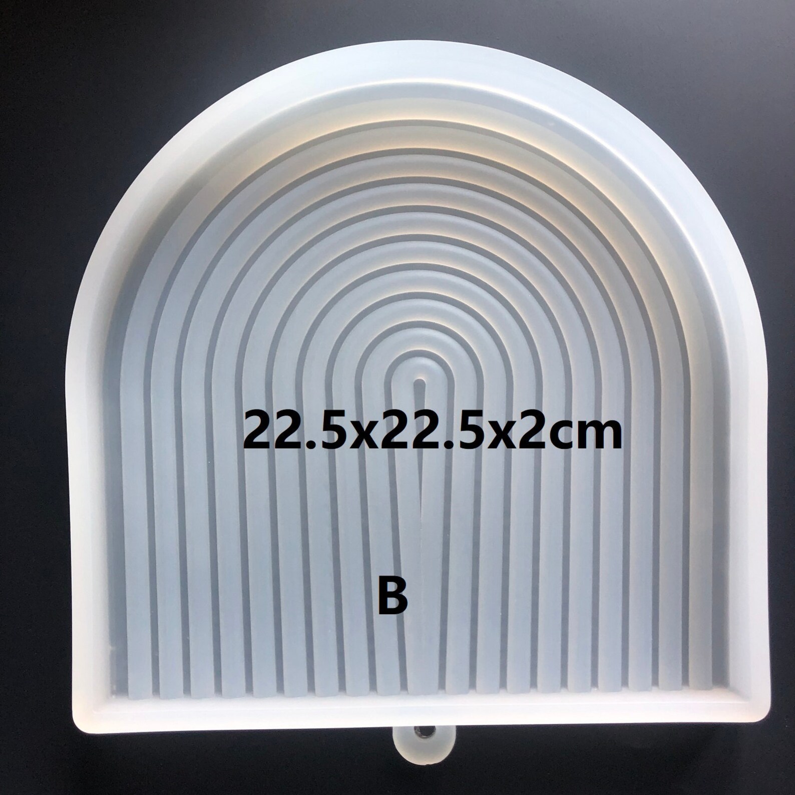 Large Concrete Arch Wave Tray Molds Plate Mat Mold Striped - Etsy