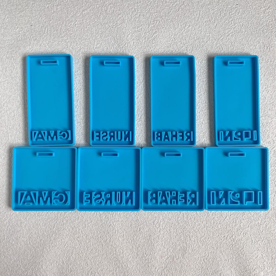 Medical Badge Resin Mold: Nurse, LVN, CNA, CMA - Etsy