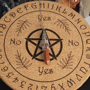 Crystal Pendulum With Divining Board - Etsy