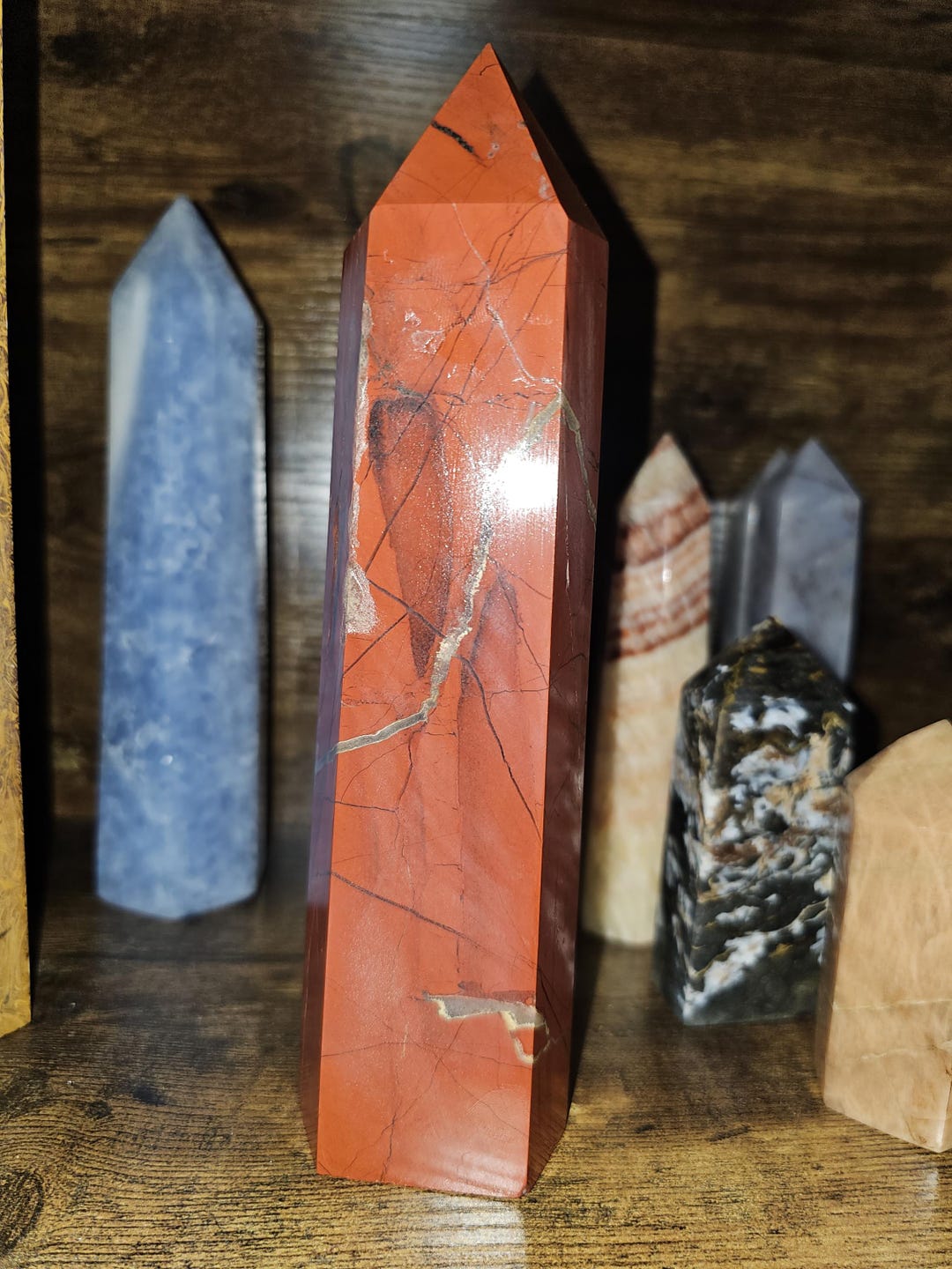 Large Red Jasper Tower - Etsy