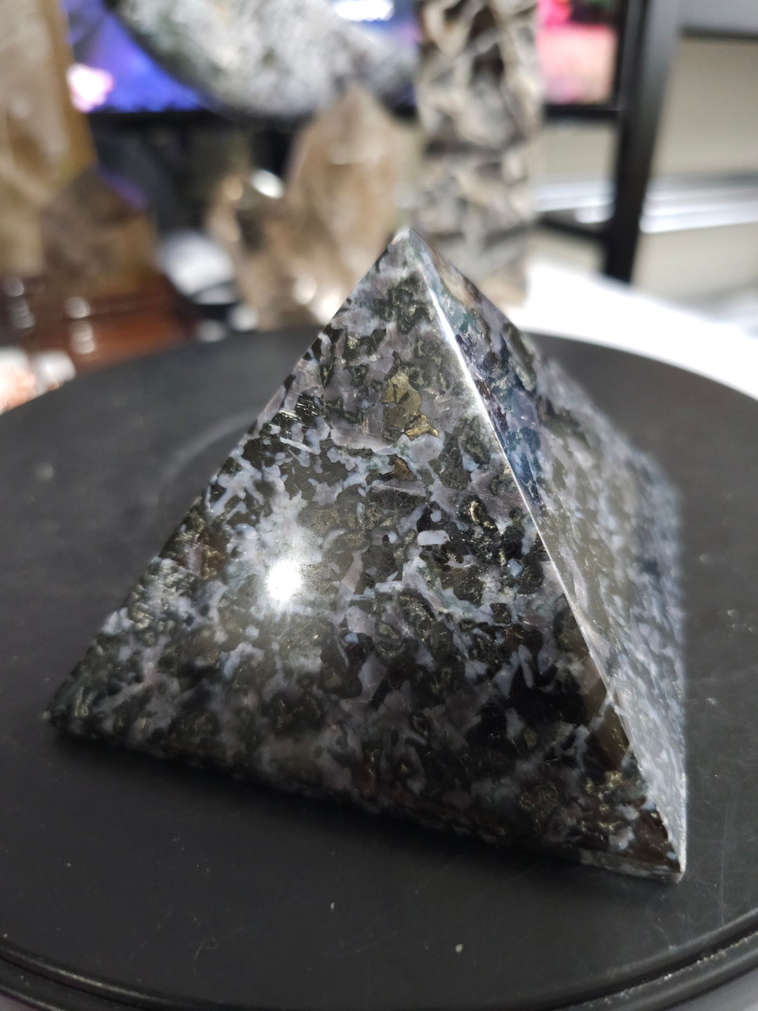 Indigo Gabbro Pyramid - Etsy