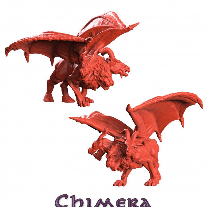 Role Playing Miniatures Toys & Games Chimera Sculpted by Cross Lances ...