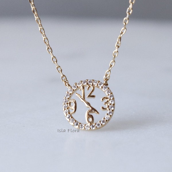 Clock Necklace - Etsy