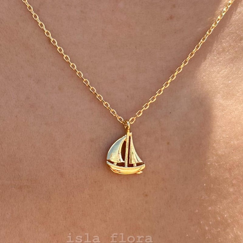 Silver Jewelry Sailboat - Etsy UK