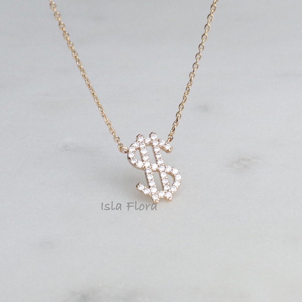 Dollar Sign Necklace - Etsy