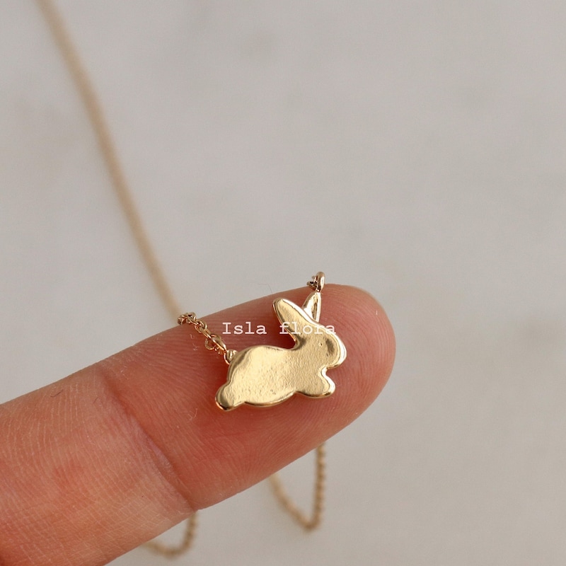 Bunny Necklace - Etsy