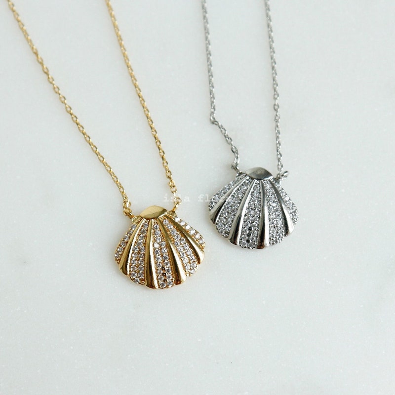 Scallop Shell Necklace - Etsy