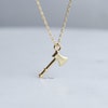 Axe Statement Necklace, Gold Axe Necklace, Tiny Gold Axe Charm Necklace ...