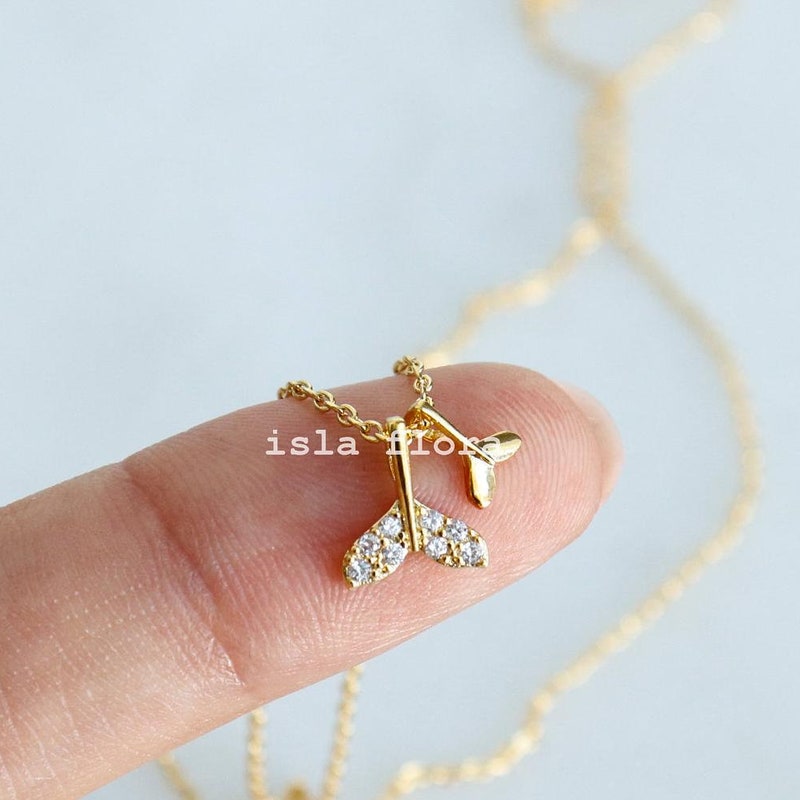 Mom and Baby Fish Necklace - Etsy