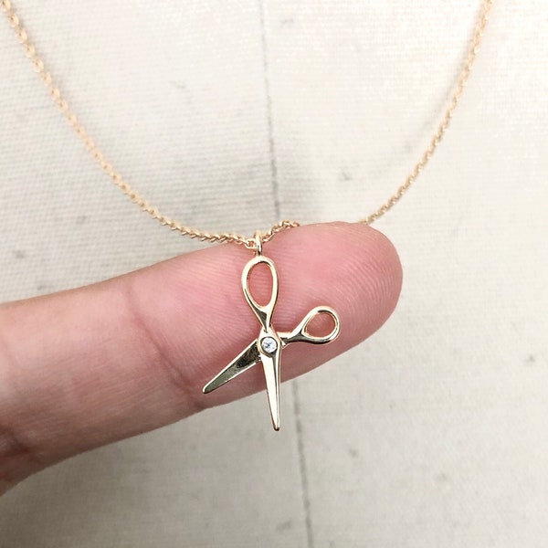 Scissor Necklace - Etsy