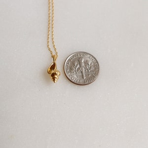 Dainty Conch Seashell Necklace, Gold Silver Beach Hawaii, Mermaid Sea ...