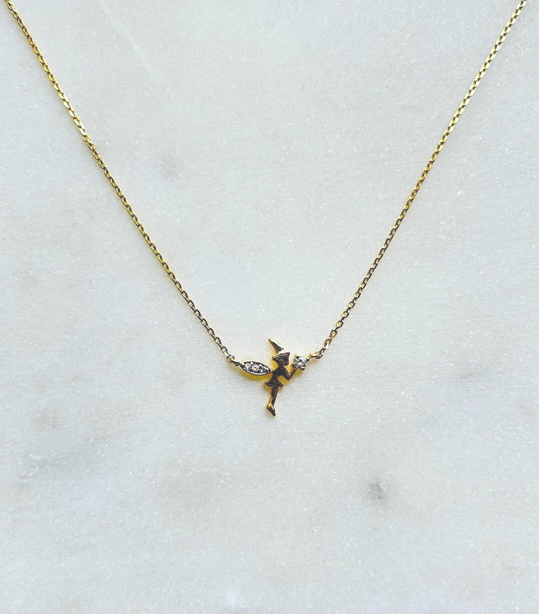 Mini Pixi Fairy Necklace, Fae Bringing Gift, Cute Wings, Crystal Wand ...