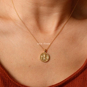 St Joseph Emboss Necklace, Gold Dipped Saint Nazareth, Father With ...