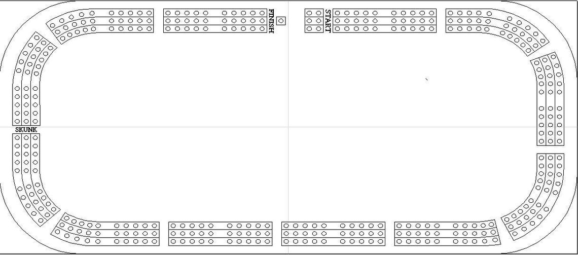 Cribbage Board DXF, SVG, PDF, Crv File Only, Customizable Design. - Etsy