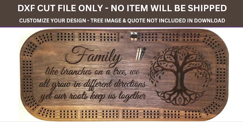 Cribbage Board DXF, SVG, PDF, Crv File Only, Customizable Design. - Etsy