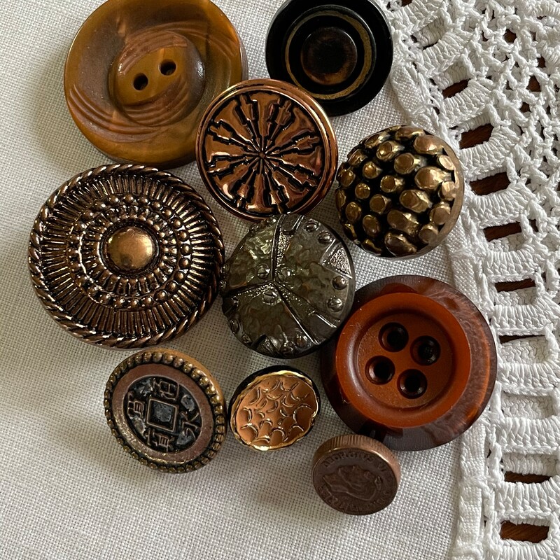 Copper Buttons - Etsy