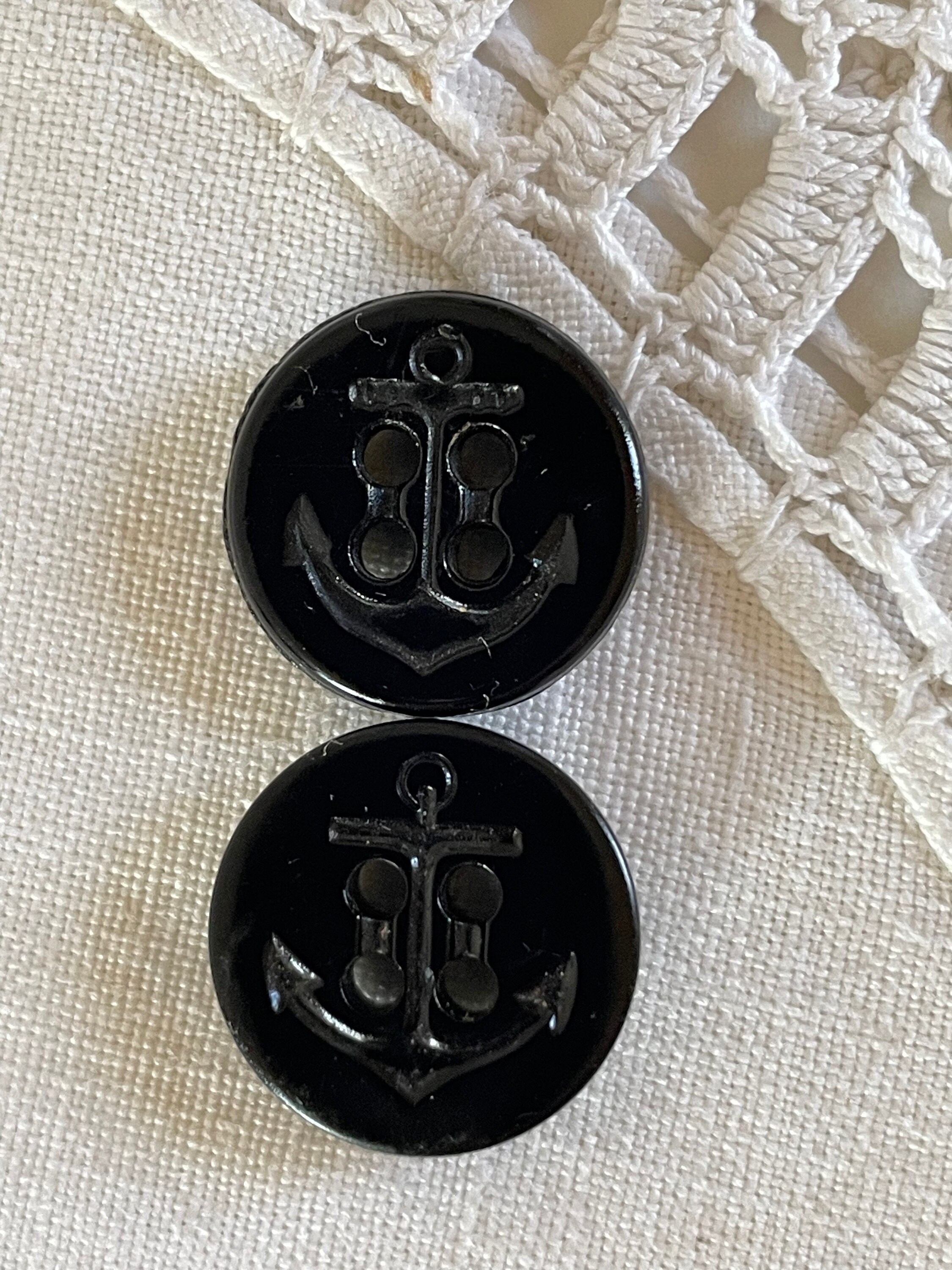 Small Vintage Peacoat Buttons - Etsy