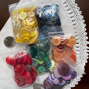 Rainbow Colors Crafting Buttons - Etsy
