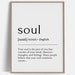 Soul Definition Poster Printable Wall Art INSTANT DOWNLOAD - Etsy