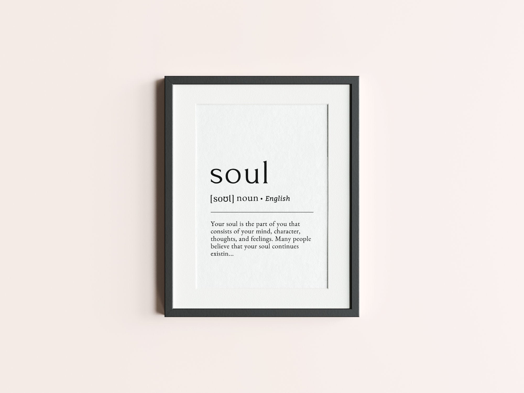 Soul Definition Poster Printable Wall Art INSTANT DOWNLOAD - Etsy