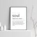 Soul Definition Poster Printable Wall Art INSTANT DOWNLOAD - Etsy