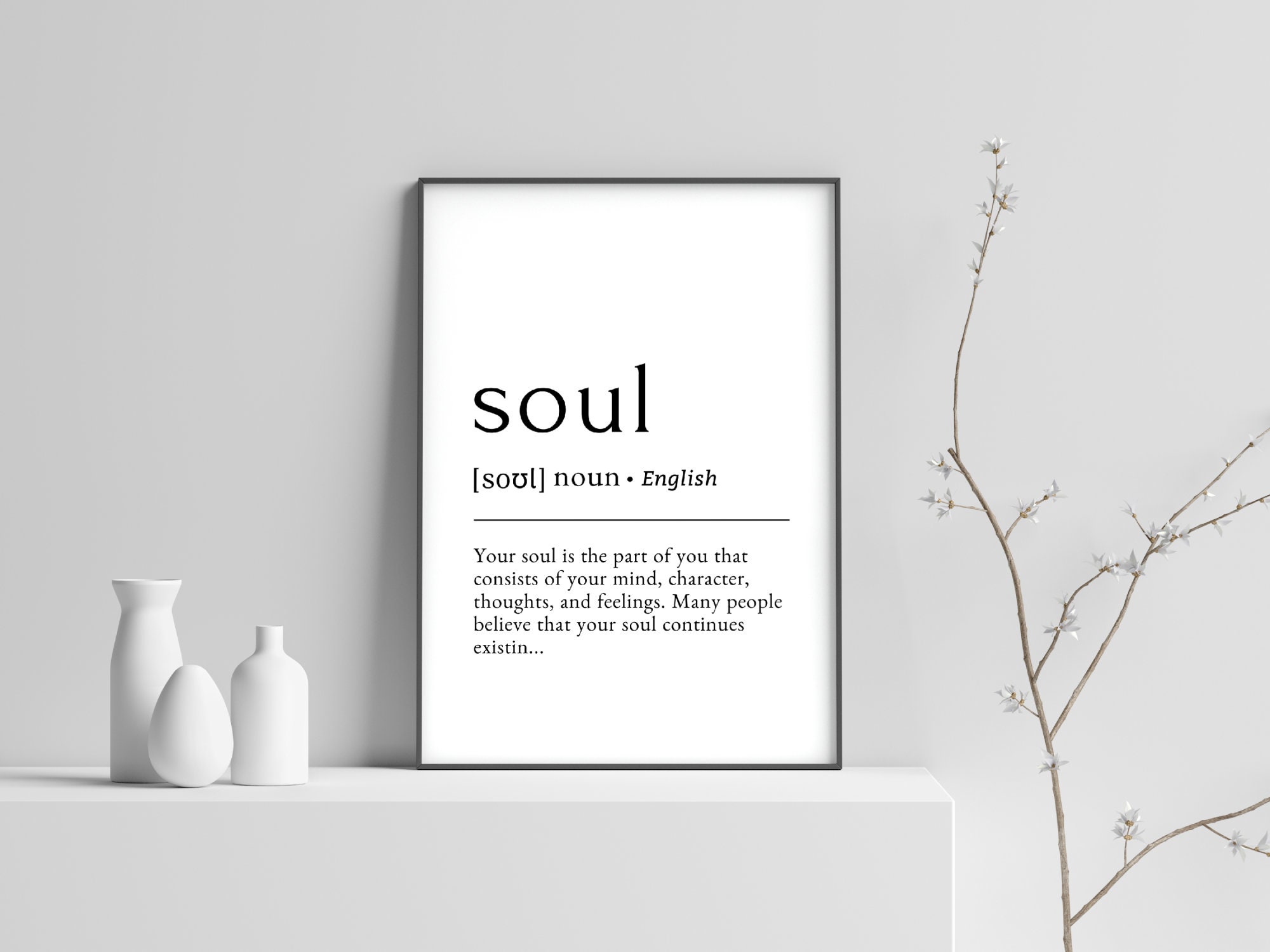 Soul Definition Poster Printable Wall Art INSTANT DOWNLOAD - Etsy