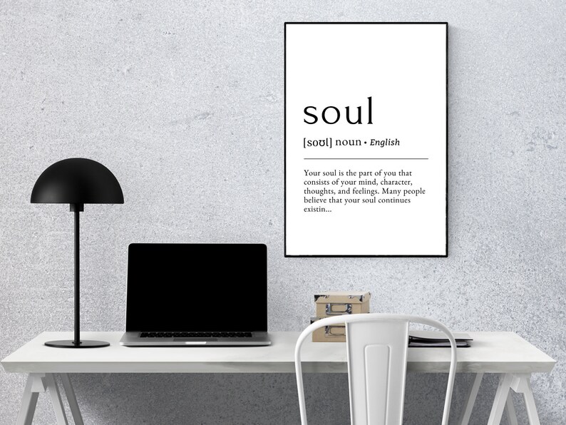 Soul Definition Poster Printable Wall Art INSTANT DOWNLOAD - Etsy