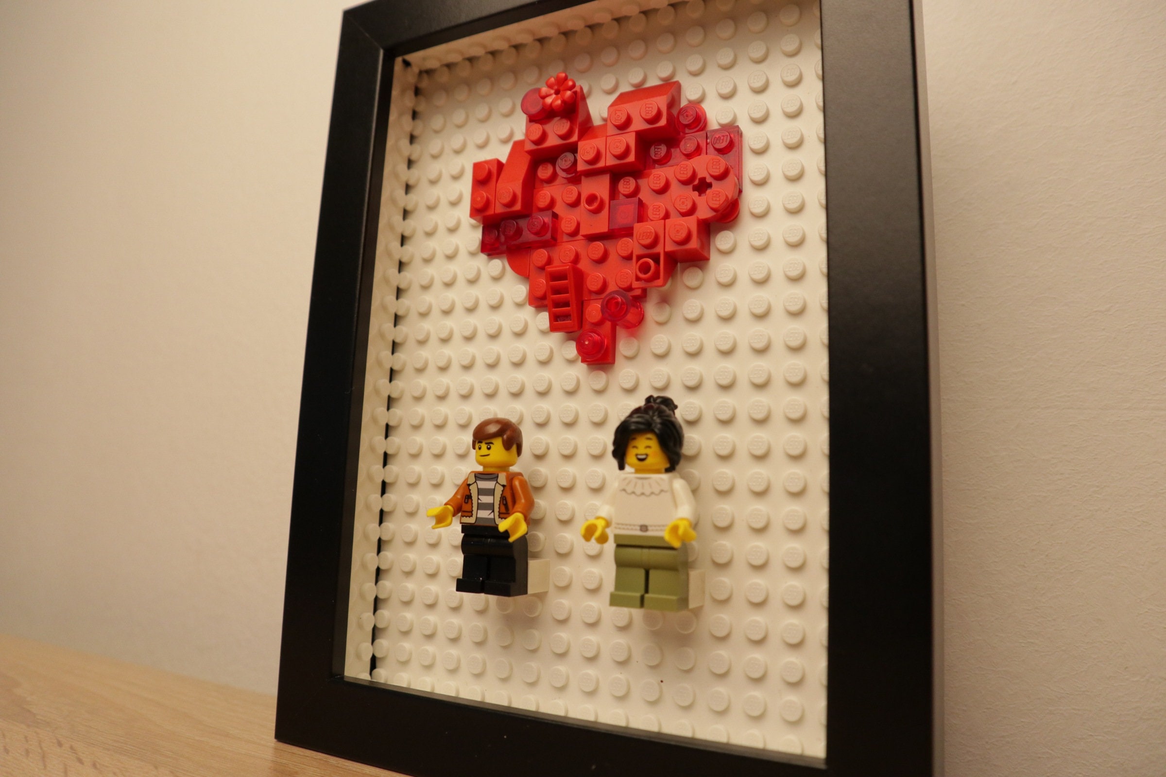 LEGO Love Theme Frame With Personalized Minifigures - Etsy