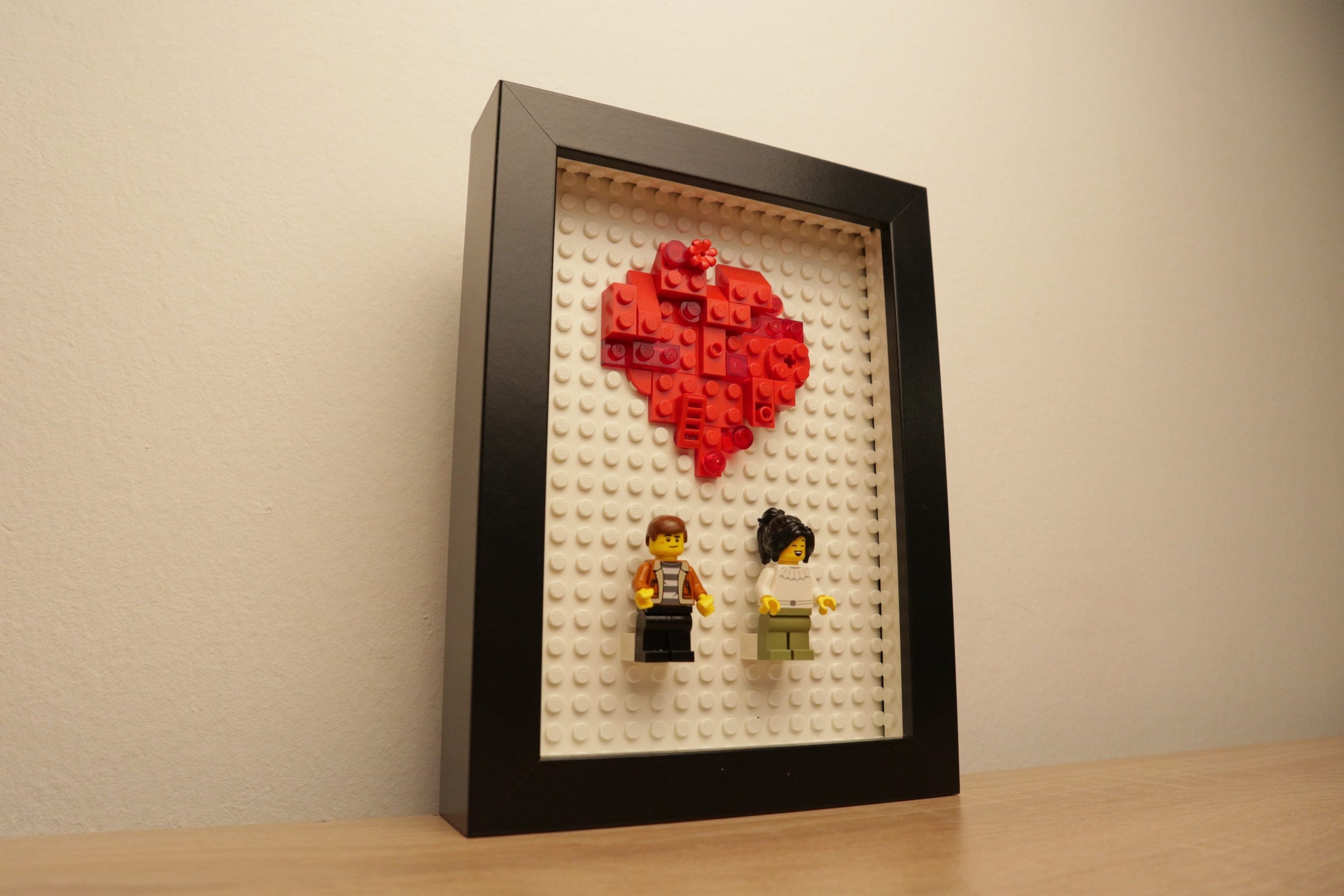 LEGO Love Theme Frame With Personalized Minifigures - Etsy